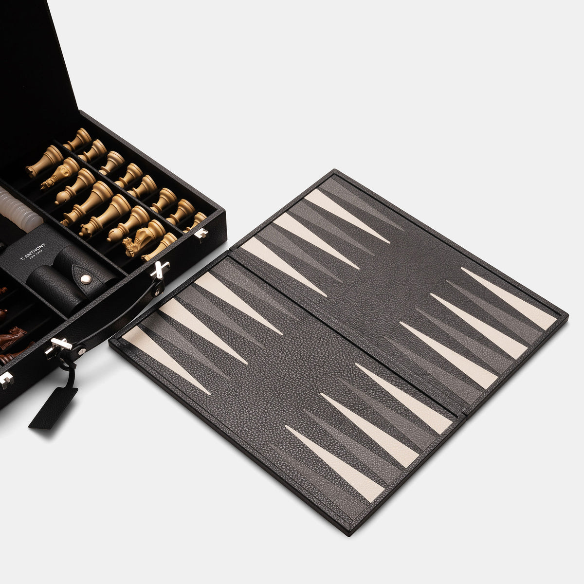 BACKGAMMON AND CHESS SET - T. Anthony